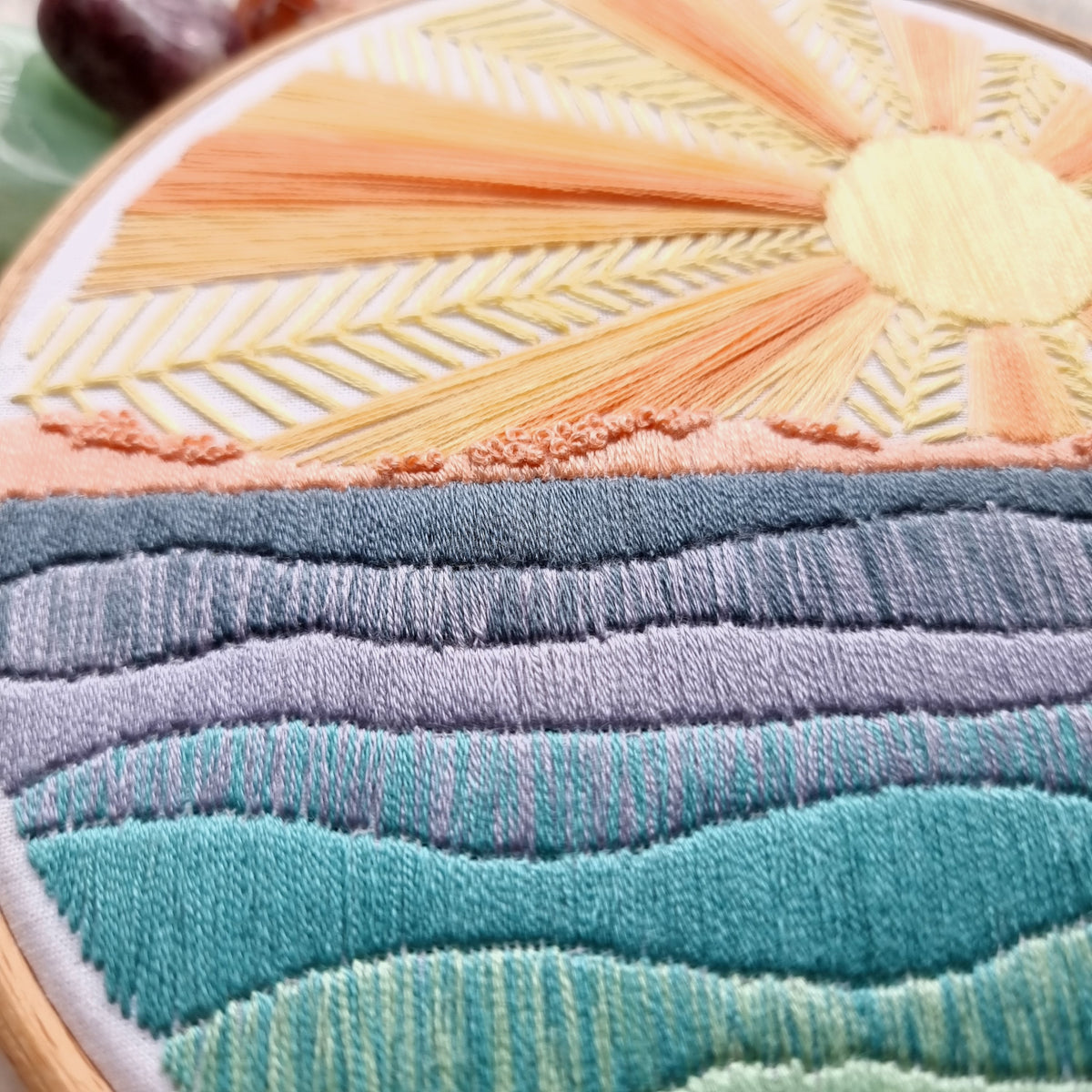 Where The Sky Touches The Sea Hand Embroidery Kit – Natalie Gaynor Designs