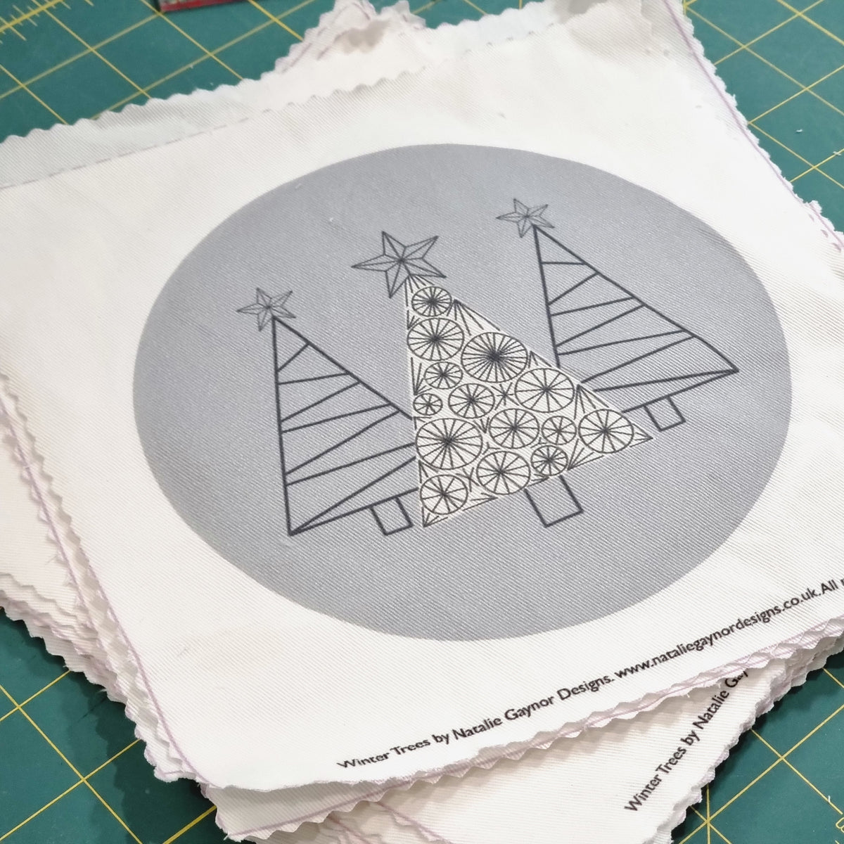 Winter Trees Printed Hand Embroidery Panel – Natalie Gaynor Designs